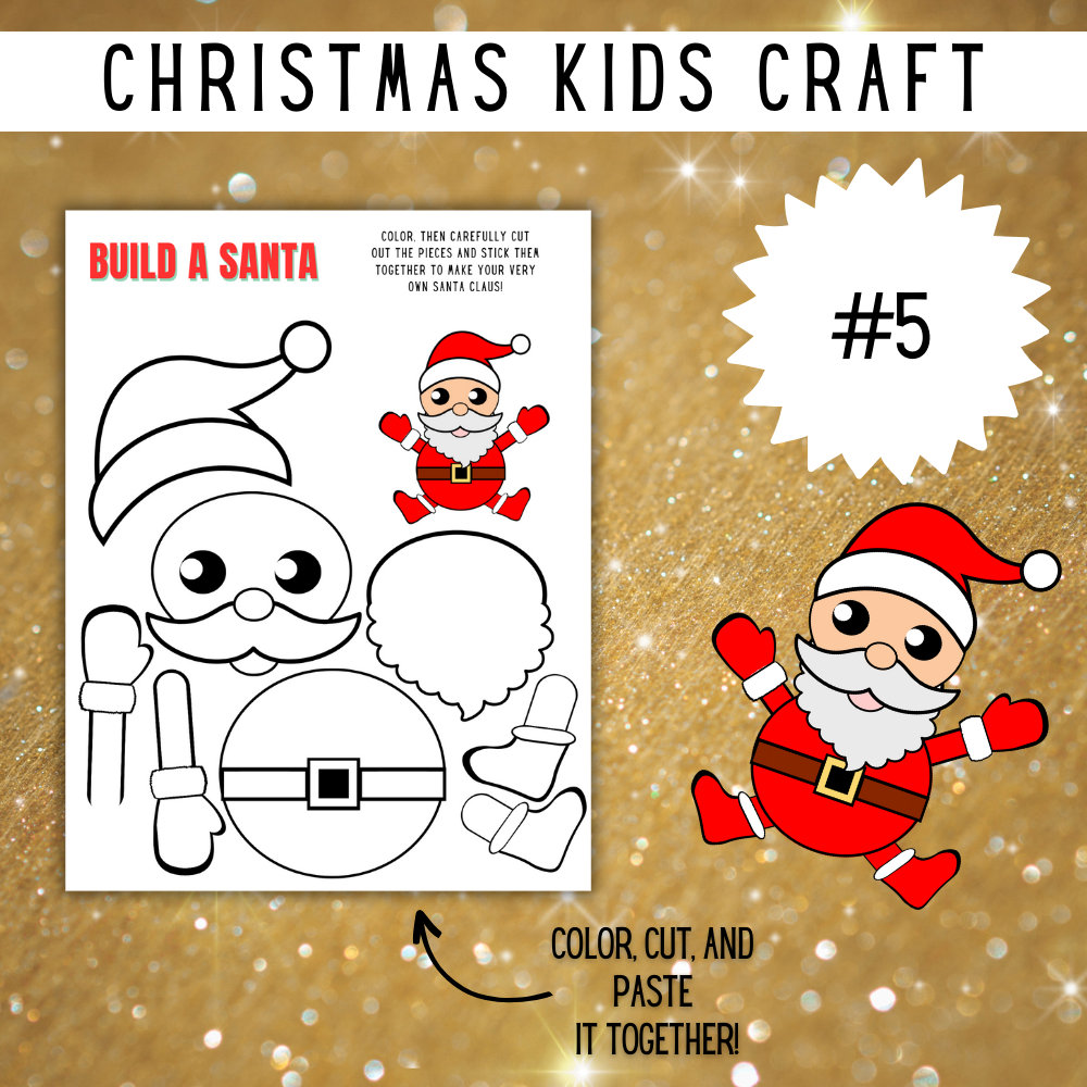 Christmas Childrens Craft Kit Preschool Craft Classroom Craft Party ...