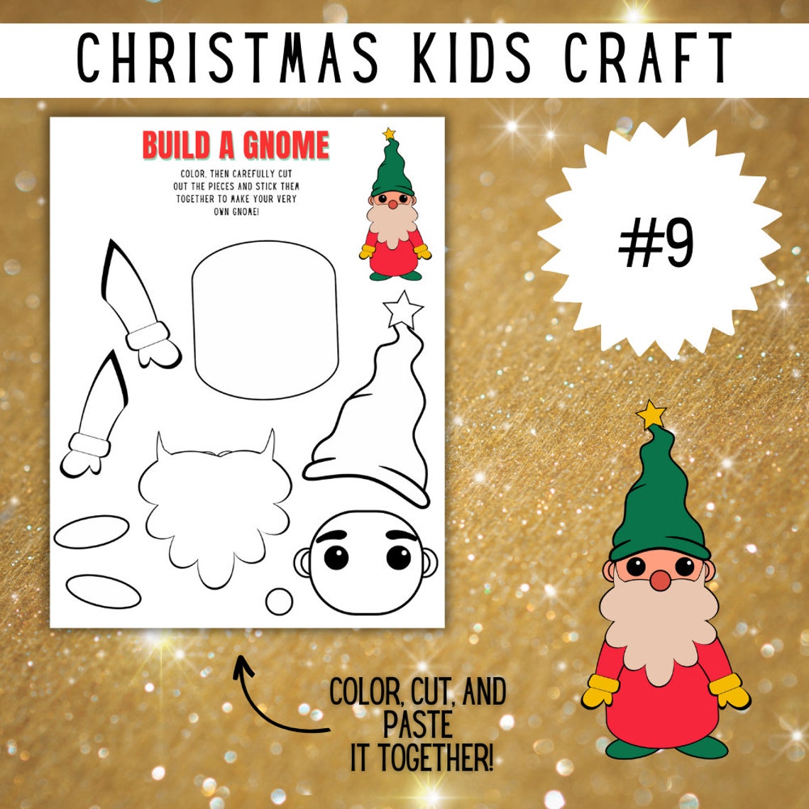 Christmas Childrens Craft Kit Preschool Craft Classroom Craft Party ...