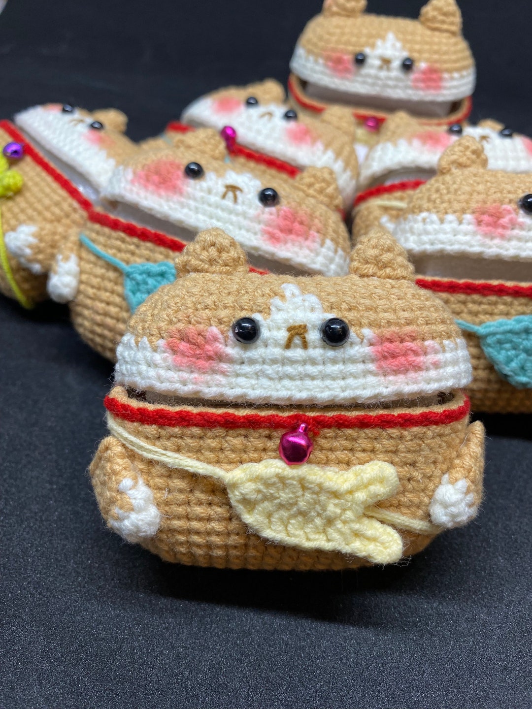 Cat Crochet Airpods Case - Gen 1, Gen 2, Gen 3, Pro - Animal Earbuds ...