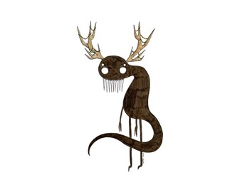 Creepy Deer Art - Etsy