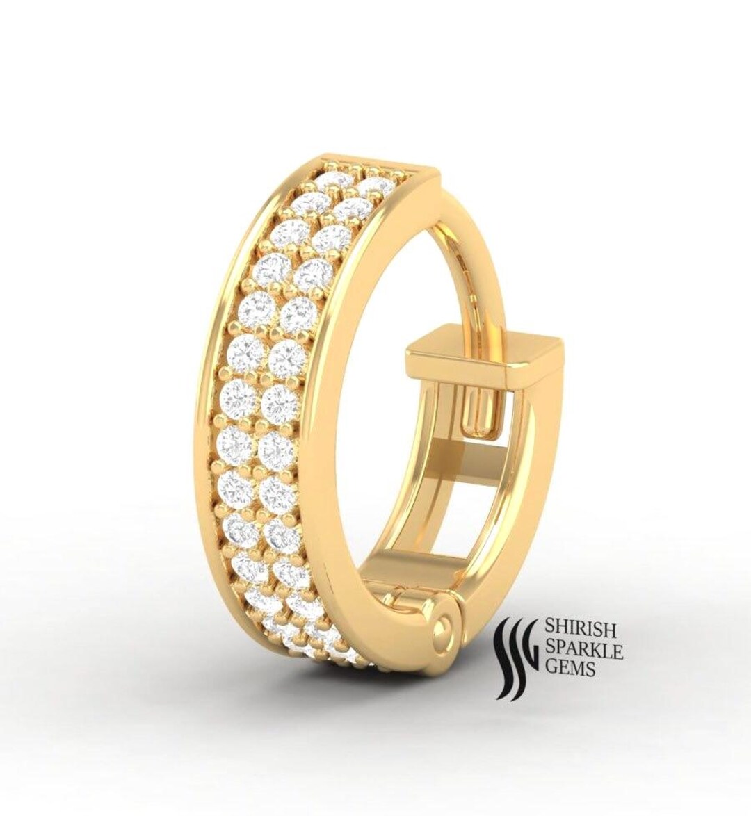 Natural Diamond Nose Piercing, Diamonds Nose Pin, Diamond Nose Hoop ...