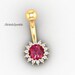 Ruby Navel Piercing Ruby Belly Piercing Diamond Belly Post Navel ...