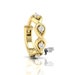 14k Gold Diamond Ear Piercing Hoop - Helix, Conch, Cartilage - Etsy