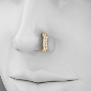 Natural Diamond Nose Piercing, Diamonds Nose Pin, Diamond Nose Hoop ...
