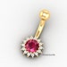 Ruby Navel Piercing Ruby Belly Piercing Diamond Belly Post Navel ...