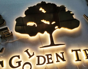 Personalized Light Sign, Custom Light Fixtures, Business Exterior Signs ...