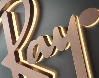 Light up Store Signs, Storefront Custom Signs, LED Business Letters ...