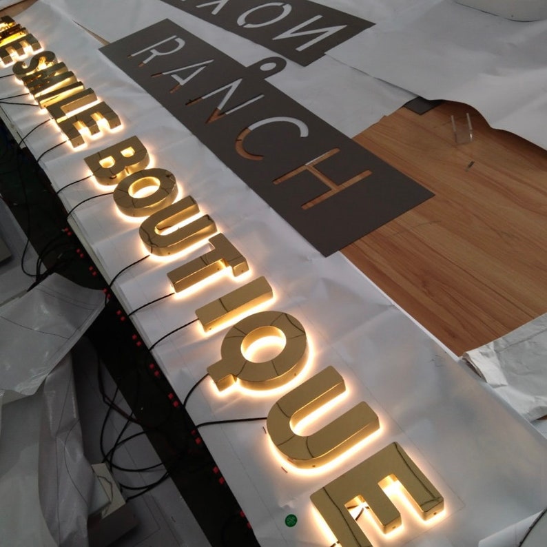 LED Signage for Business, Illuminated Channel Letters, Neon Business ...