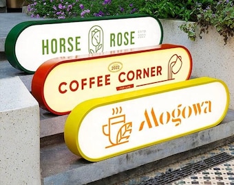 Personalized Light Sign, Custom Light Fixtures, Business Exterior Signs ...