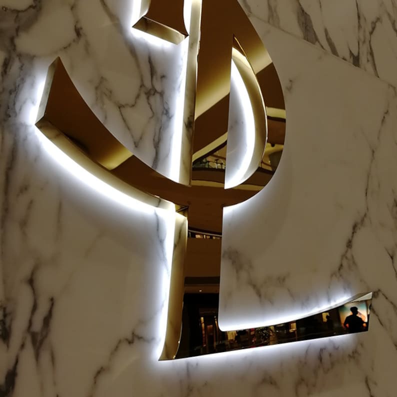 Letters Illuminated, Light up Lights Letters, 3d Logo Sign, Custom Sign ...