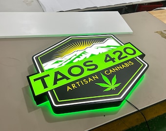 Custom Storefront Letters, Business LED Signs, Light up Storefronts ...