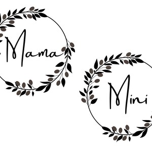 Mama & Mini SVG *instant Download - Etsy