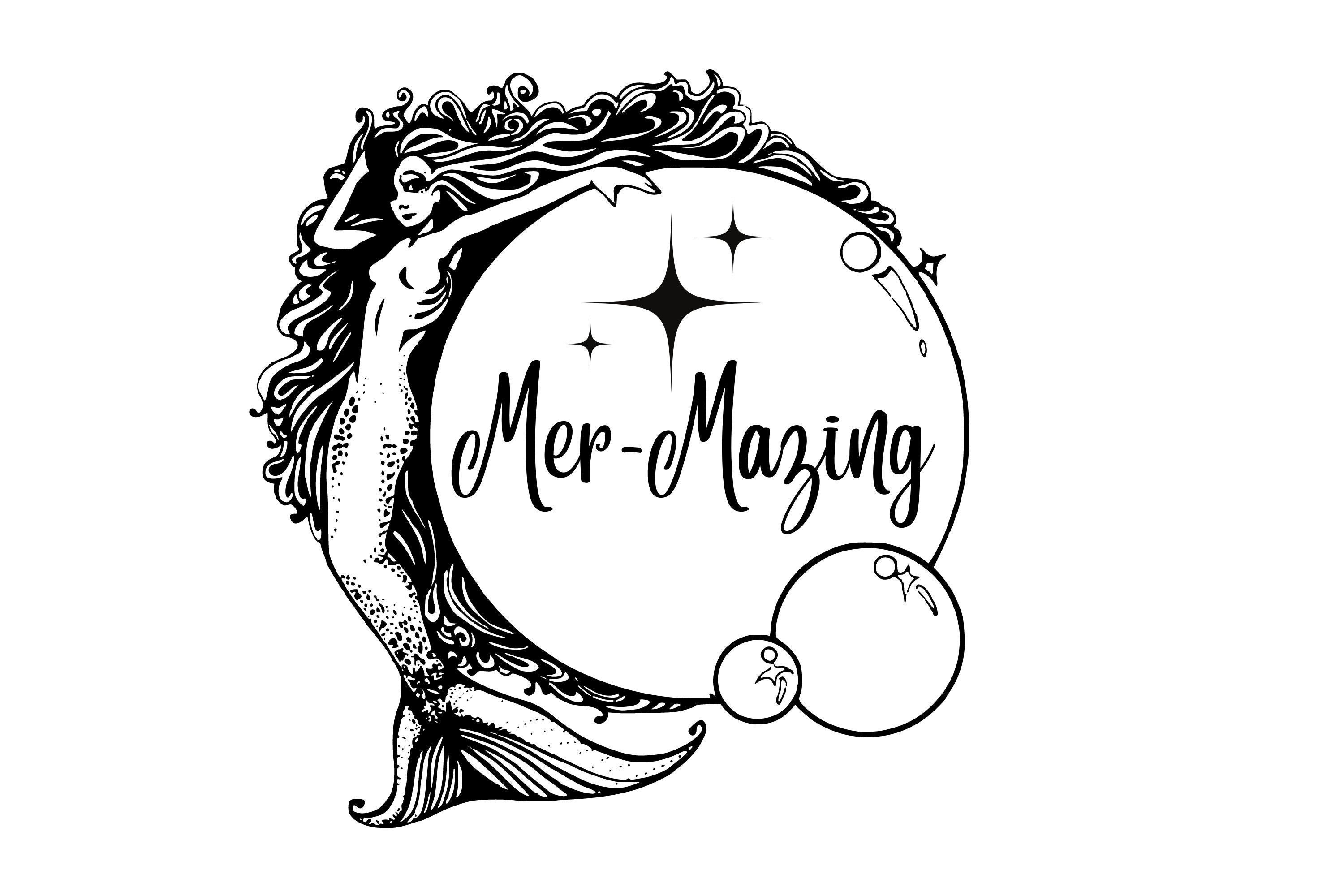 Mermaid SVG mer-mazing Instant Download | Etsy