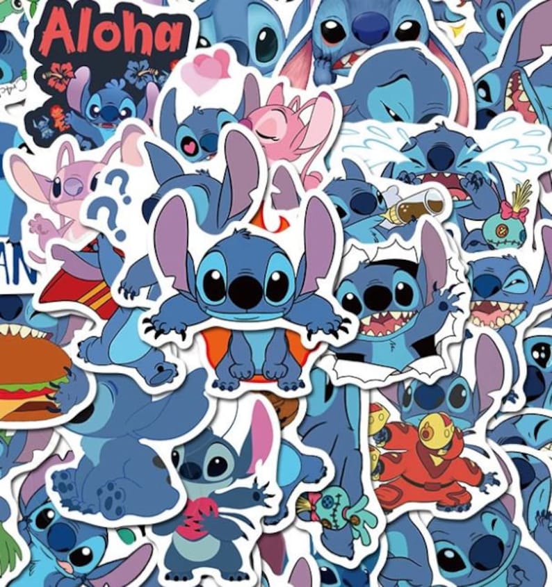 10/25/50 Kawaii Stitch Sticker Decals Disney Autocollants - Etsy France