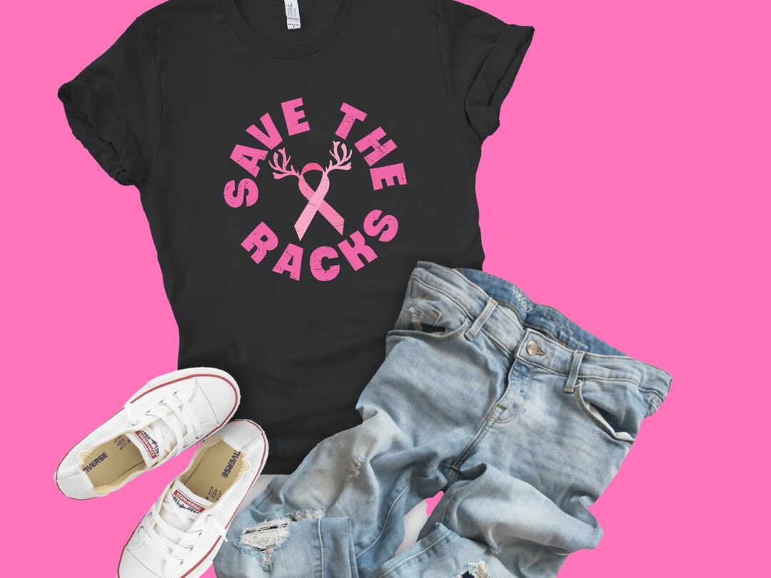 Save the Racks Breast Cancer Awareness Adult Unisex Tshirt - Etsy