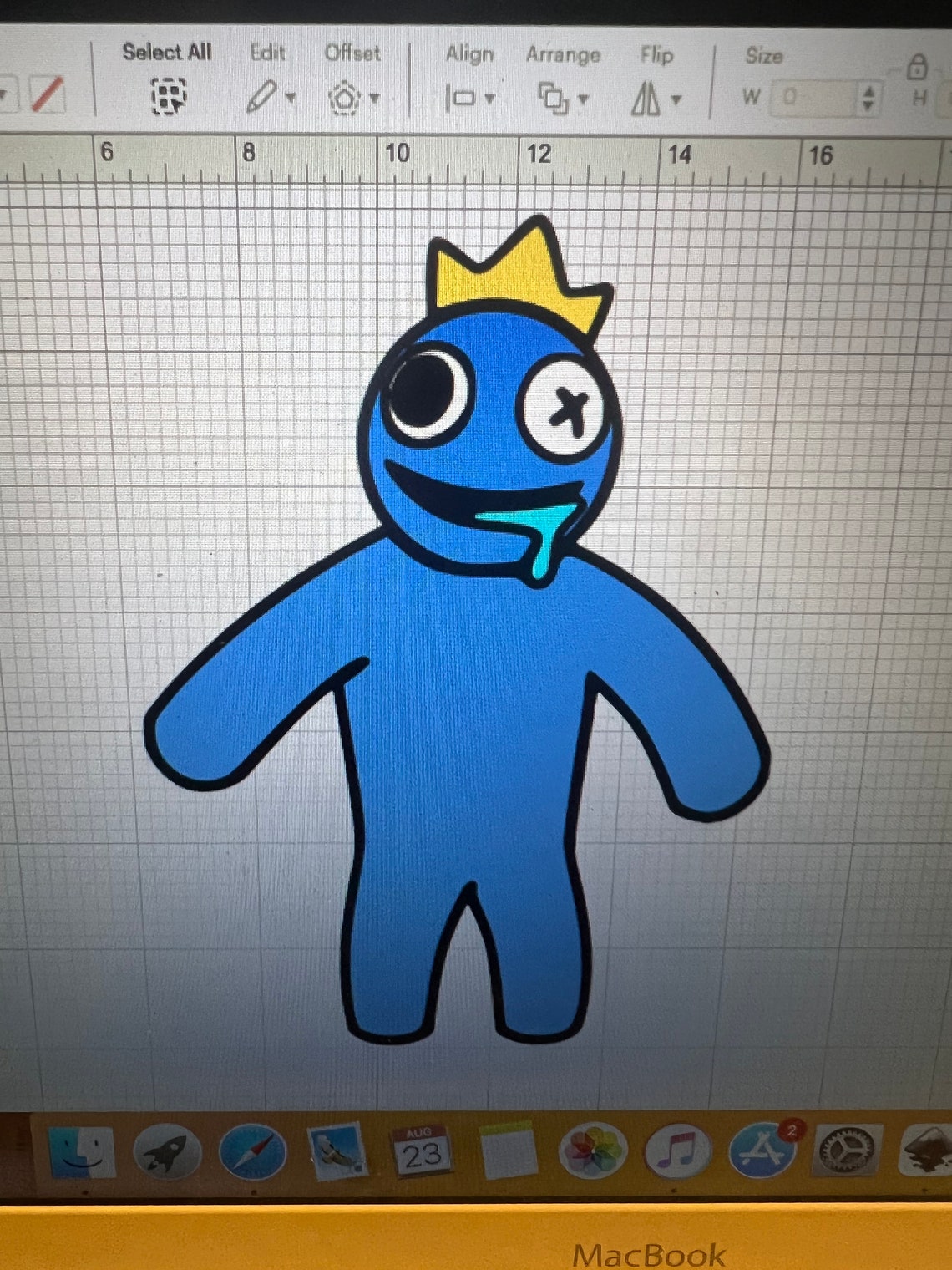 Blue From Rainbow Friends SVG - Etsy UK