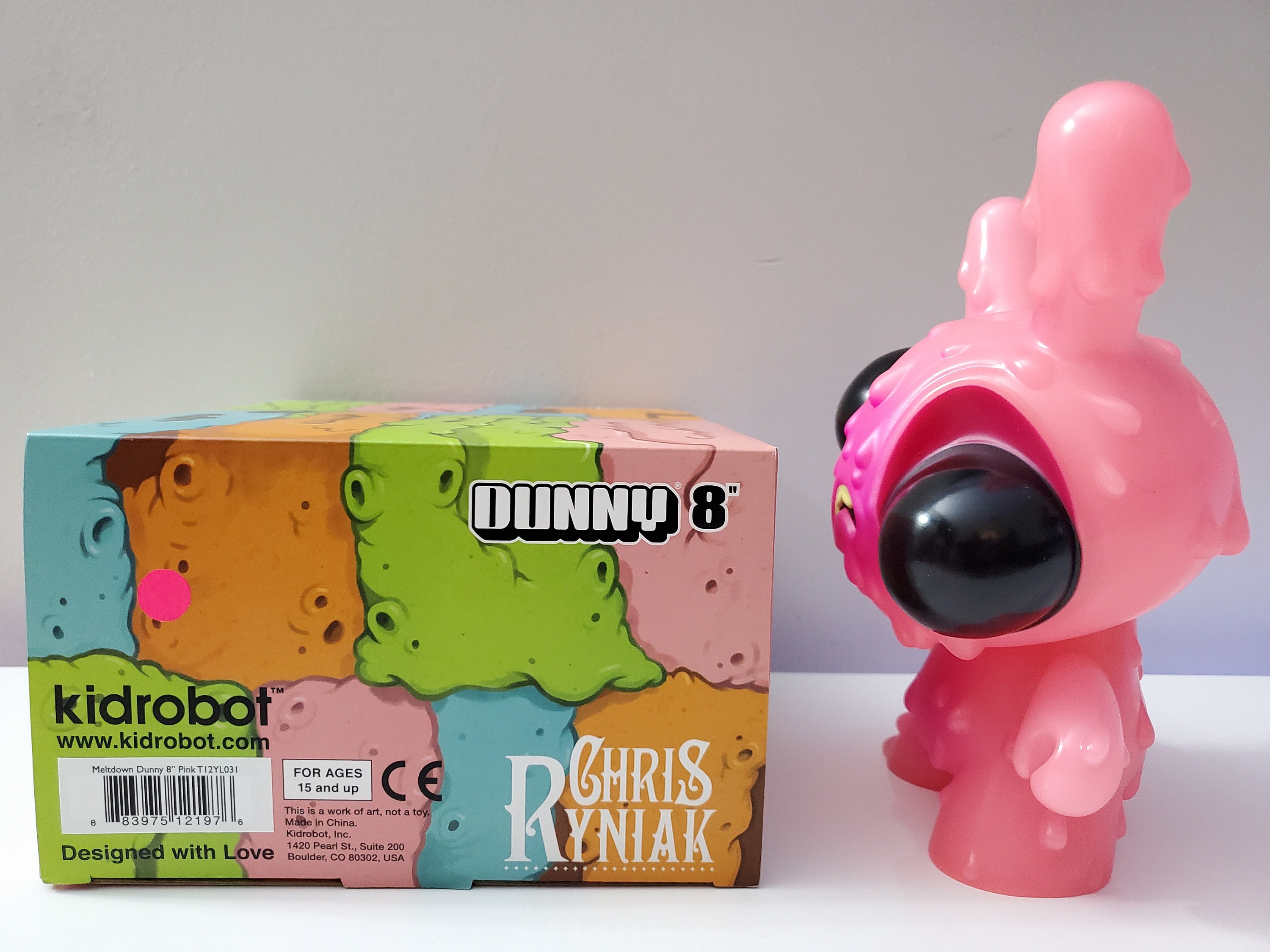 Chris Ryniak meltdown Pink Edition 8 Inch Dunny Art Toy Collectible - Etsy