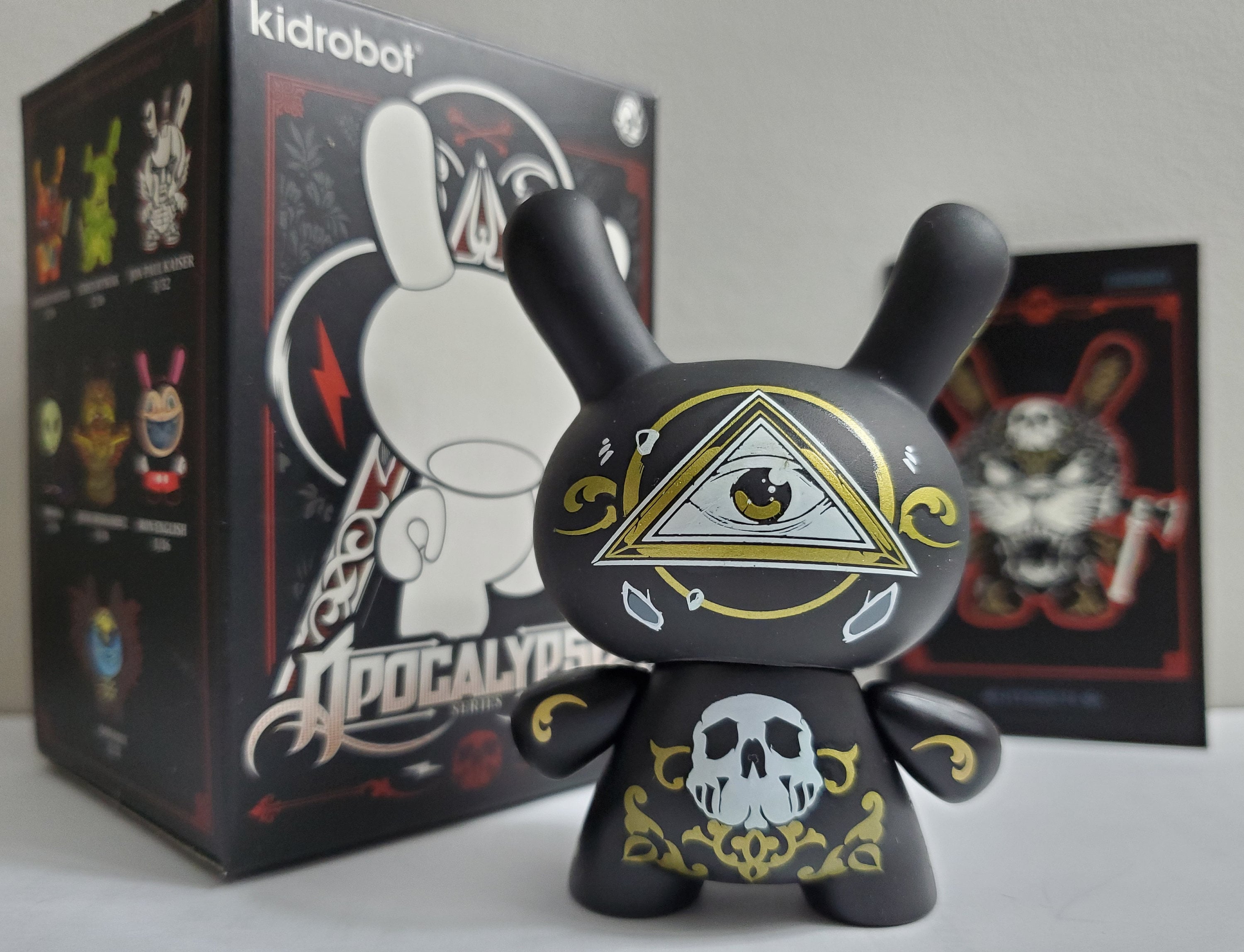 Hydro74 "cat" Gold Variant Kidrobot Apocalypse Series Dunny Art Toy ...
