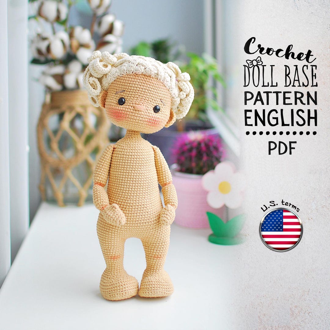 Crochet Doll Pattern – Leila | Amigurumi Basic Doll Tutorial PDF ...