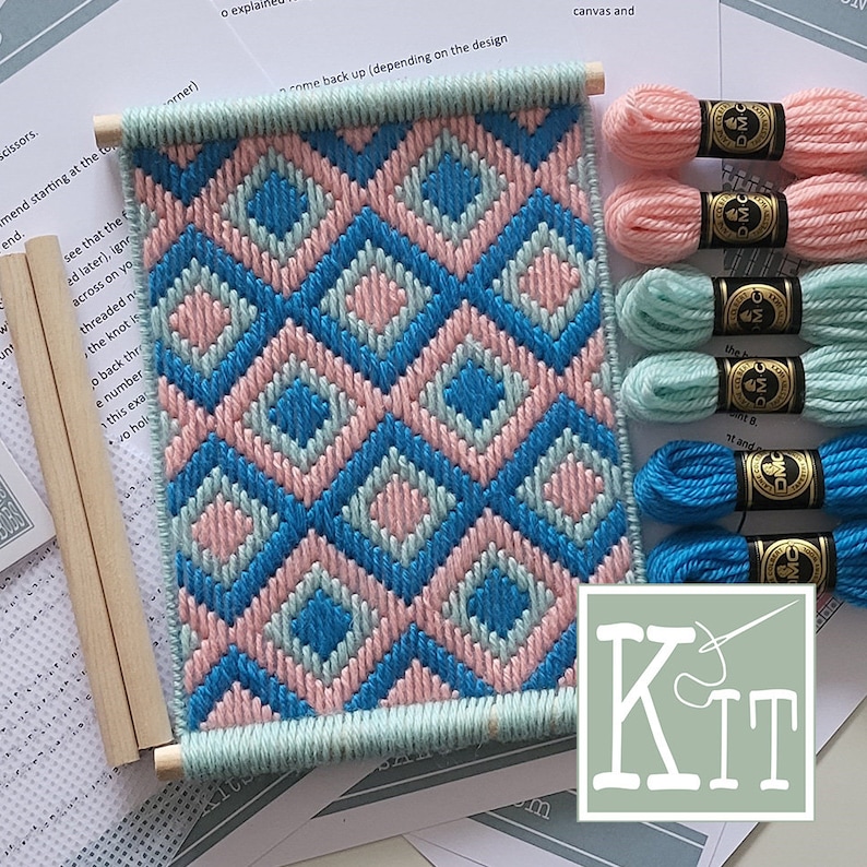 Bargello - Diamonds - Tapestry Kit - FREE SHIPPING - Etsy