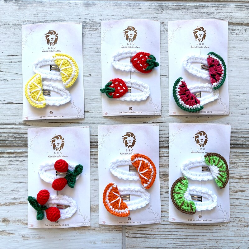 Fruit Hair Clips - Etsy