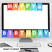 Mini Happy Birthday Banner | Office Birthday Banner | Easy Printable ...