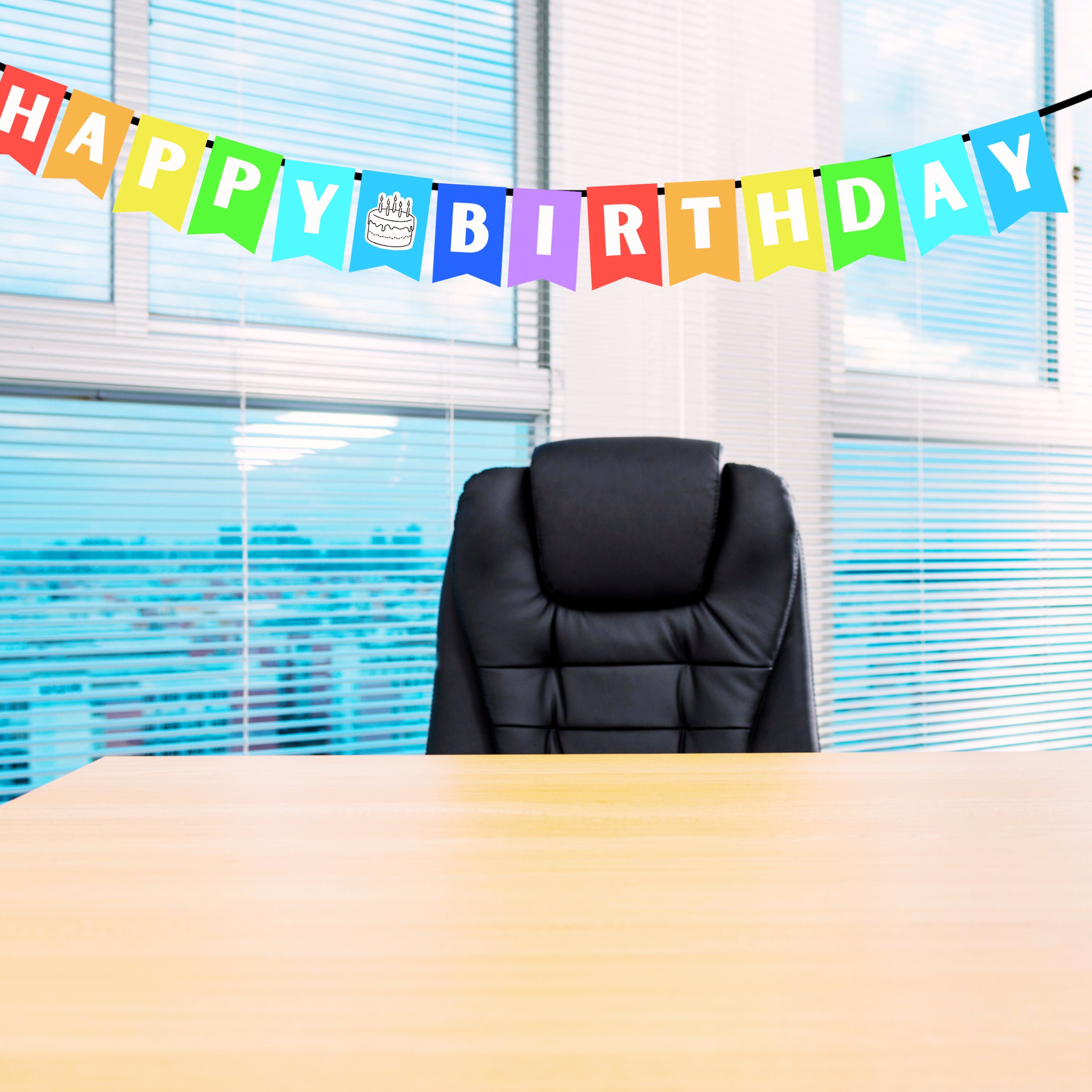 Mini Happy Birthday Banner | Office Birthday Banner | Easy Printable ...