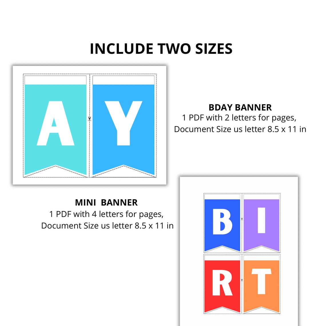 Mini Happy Birthday Banner | Office Birthday Banner | Easy Printable ...