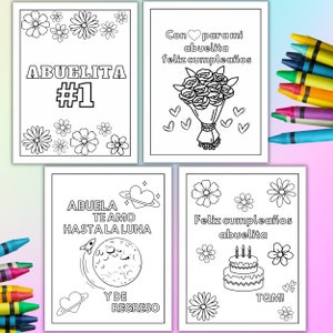 Feliz Cumpleaños Abuelita Paginas Para Colorear Para Niños Listo Para