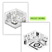 Pocket Rooms Coloring Pages , Isometric Rooms Coloring Printables - Etsy