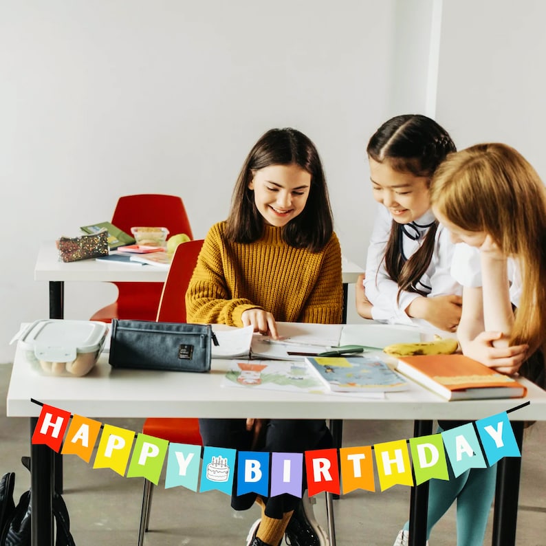 Mini Happy Birthday Banner | Office Birthday Banner | Easy Printable ...