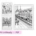 New York City Coloring Pages for Kids and Adults. the Big Apple ...