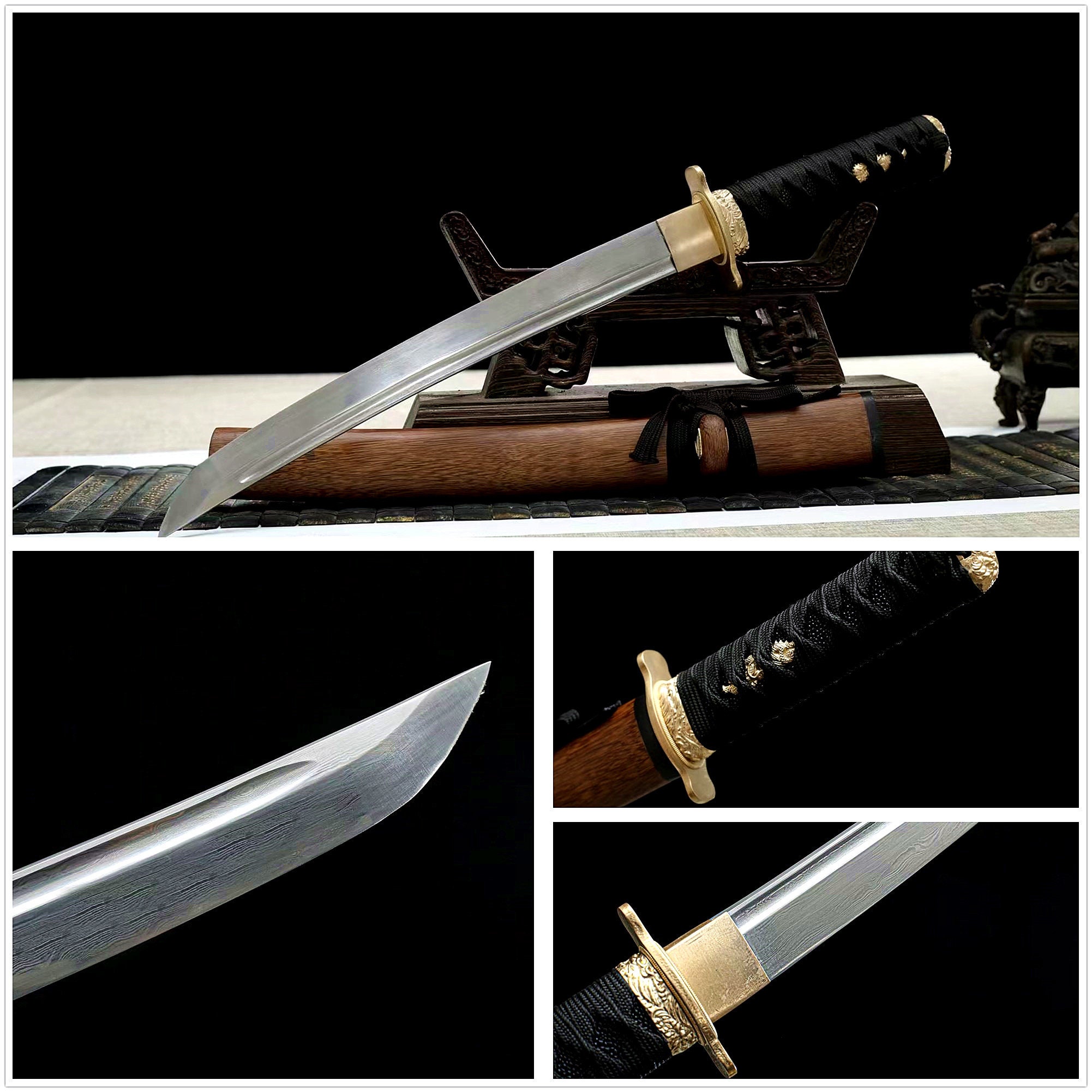 Rib Difference Touzai Tanto Japanese Short Sword Samurai Sword Katana ...