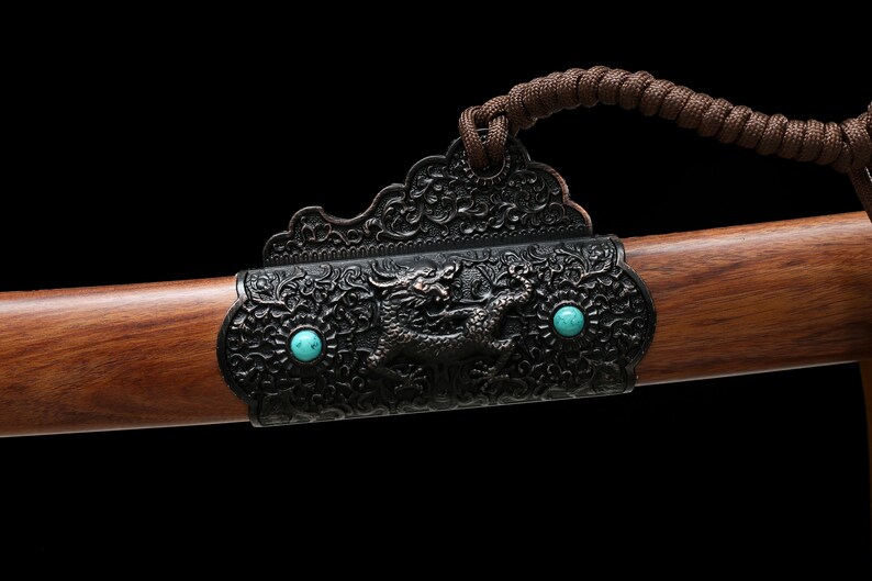 Kirin Mahogany Tang Knife Samurai Sword Japanese Katana Real - Etsy