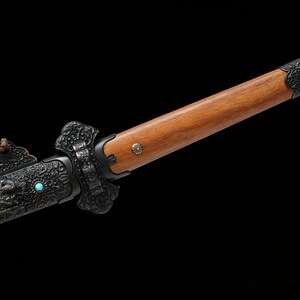 Kirin Mahogany Tang Knife Samurai Sword Japanese Katana Real - Etsy