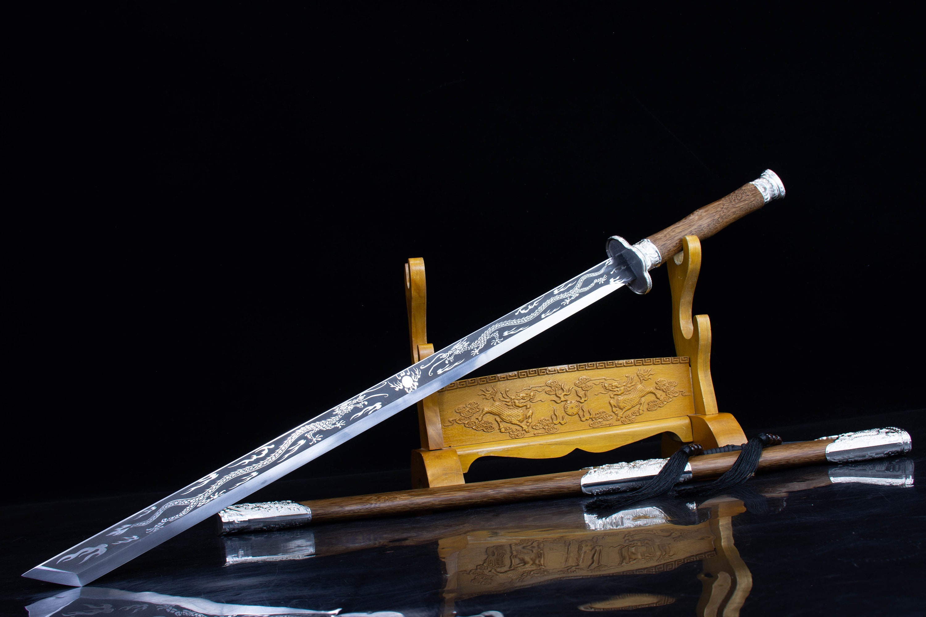 Handmade Embroidered Spring Sword Jinyiwei Samurai Sword Japanese ...