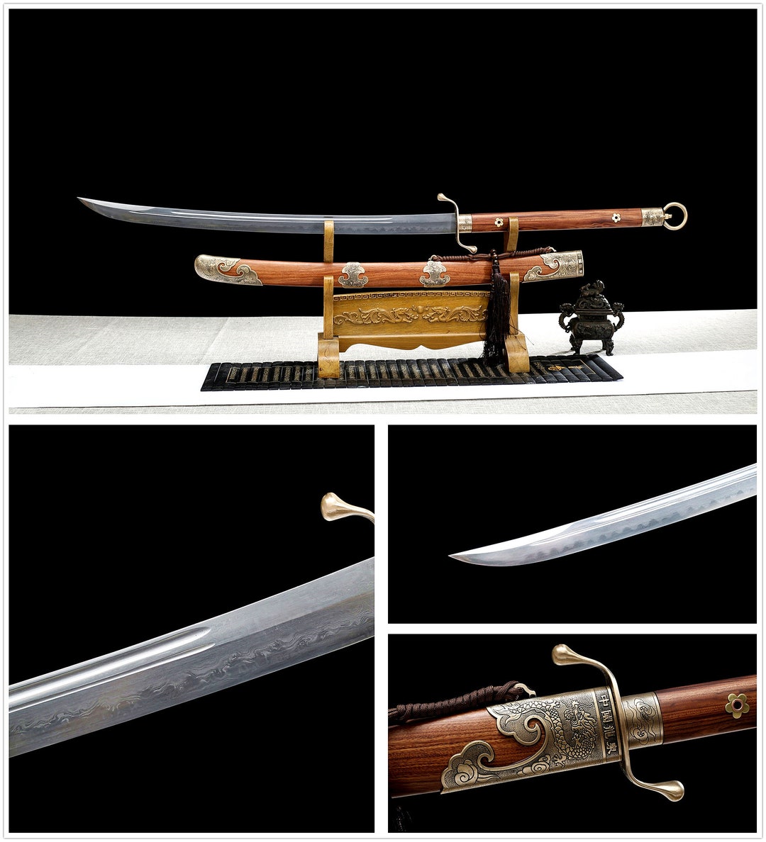 Two-handed Swords, Chiji Swords, Samurai Swords Japanese Katana Hundred ...