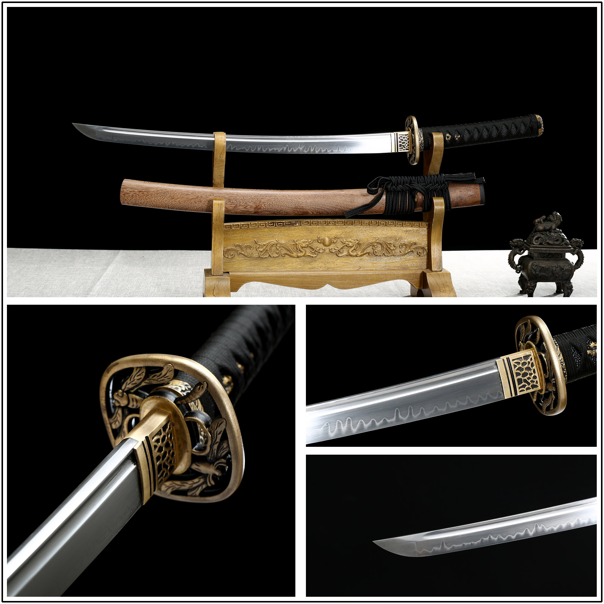 Medium Length Katana Handmade Katana, Japanese Katana, Samurai Sword ...