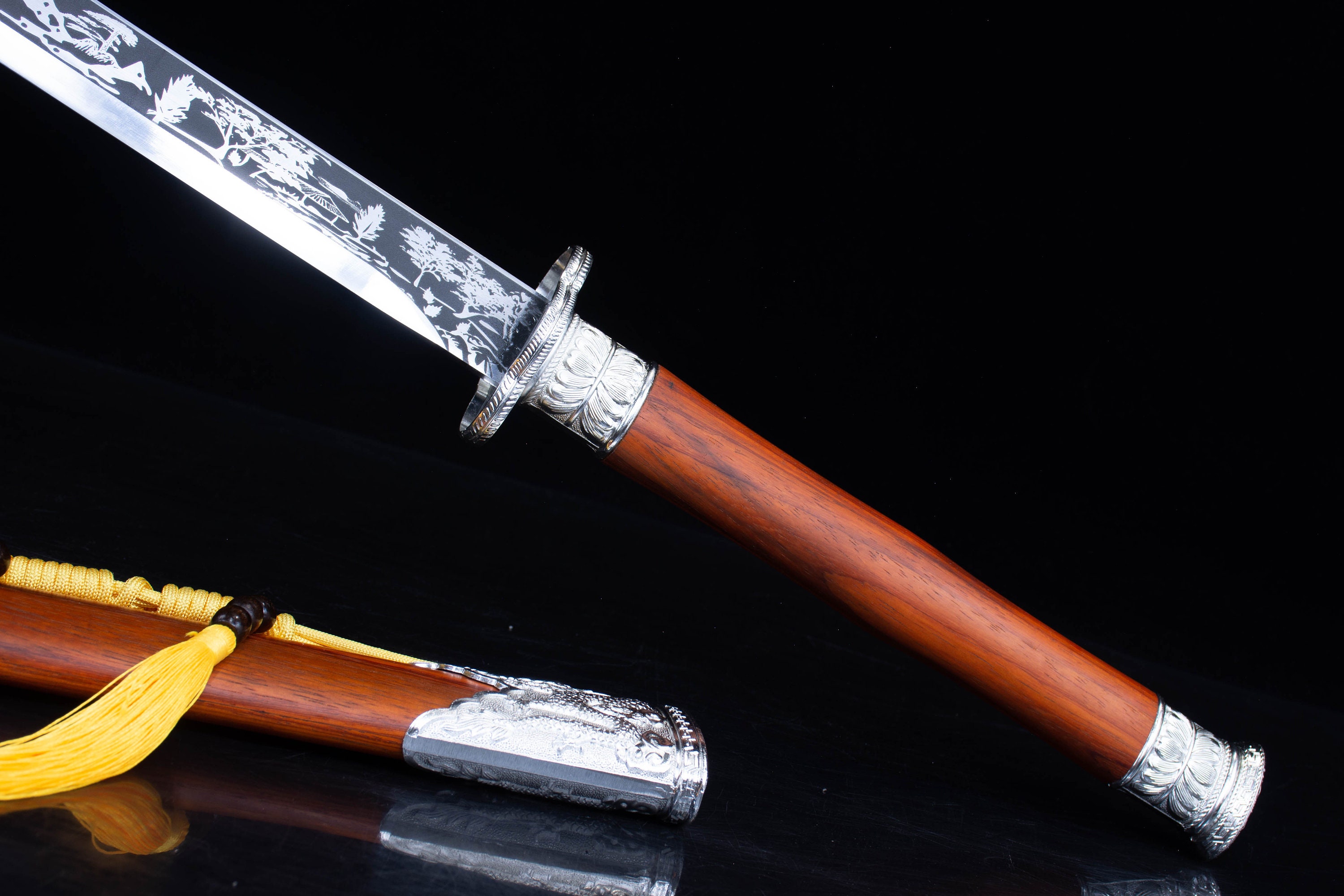 Handmade Embroidered Spring Sword Jinyiwei Samurai Sword Japanese ...