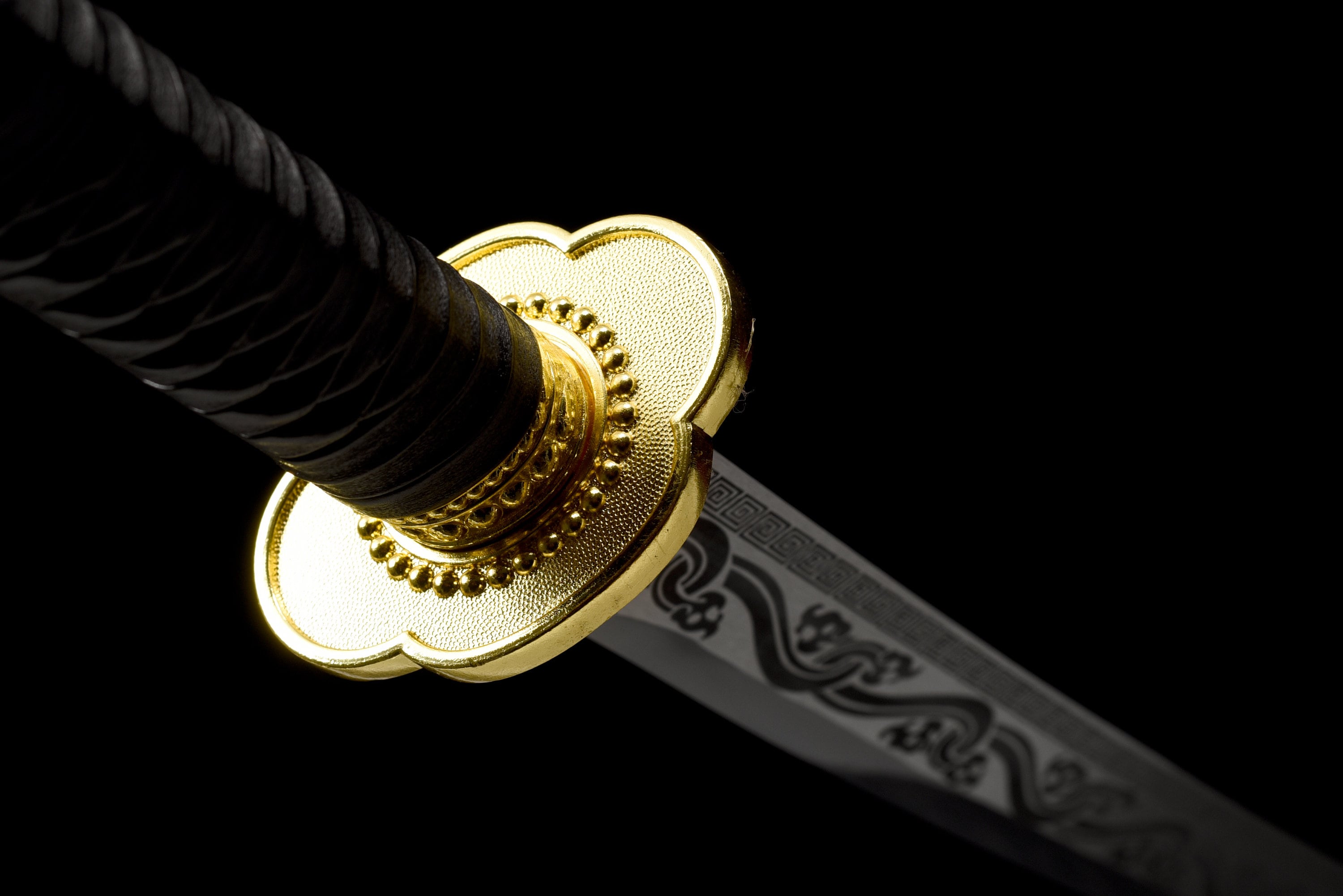 Embroidered Spring Sword Full Tang Katana Made of Handmade - Etsy