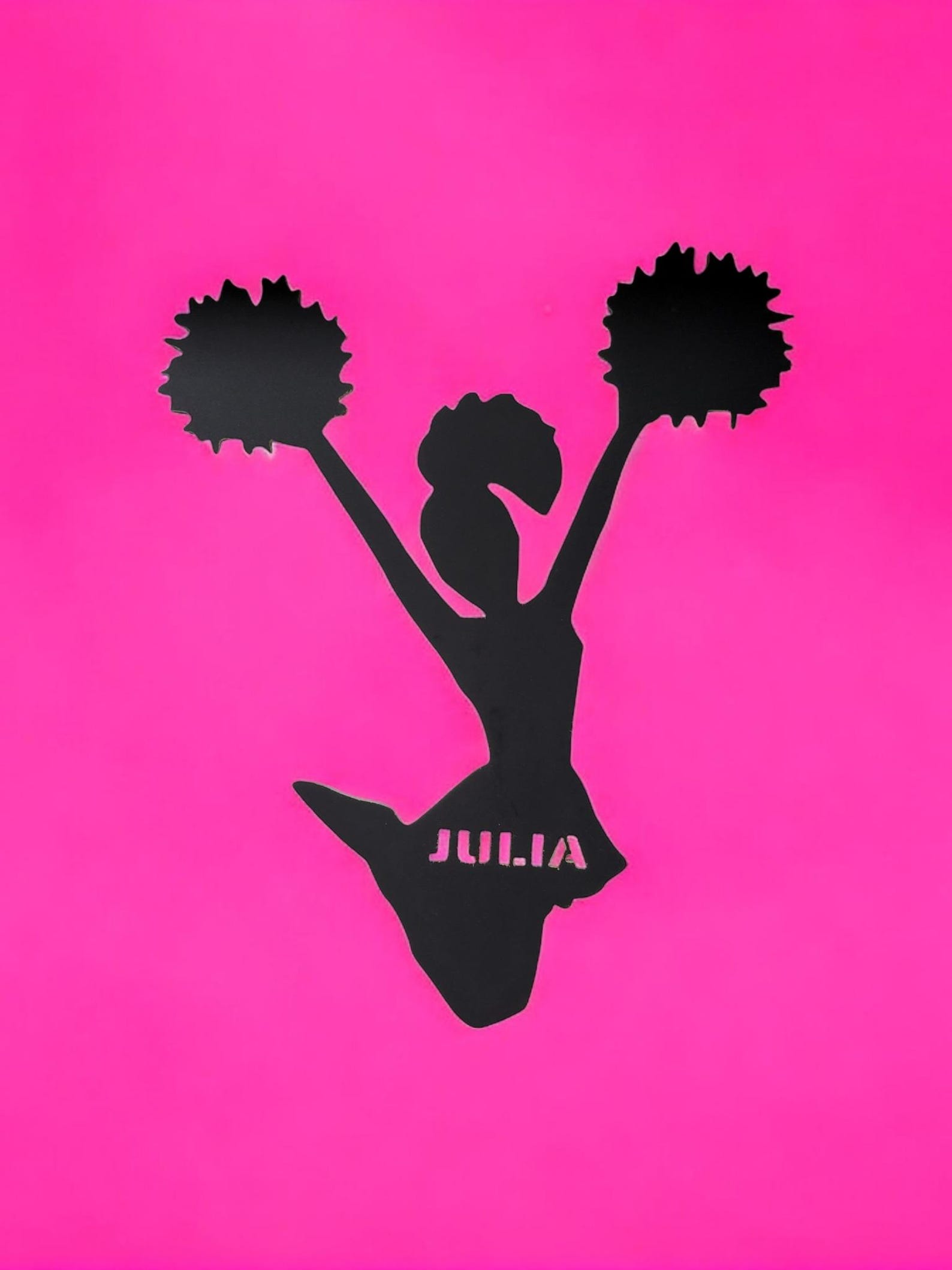 CHEERLEADER Made Out of Chalkboard Mdf Wood, With or Without Lights ...