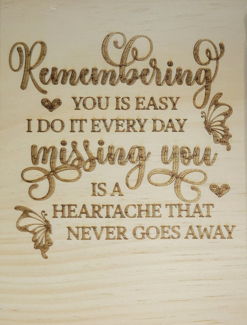 REMEMBRANCE PICTURE FRAME - Etsy