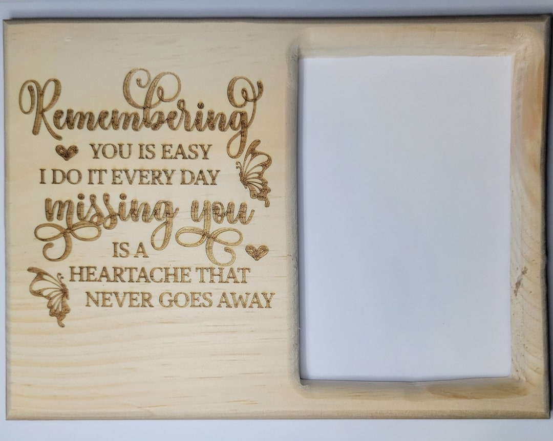REMEMBRANCE PICTURE FRAME - Etsy