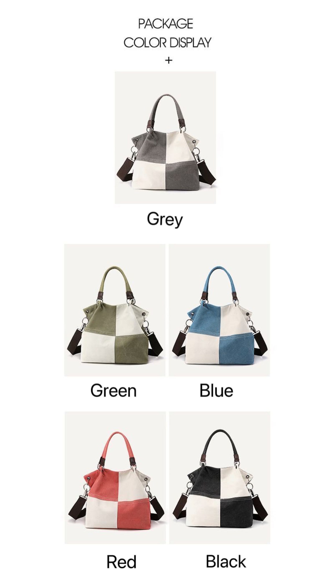 2022 New Color Matching Canvas Tote Baglarge Capacity - Etsy