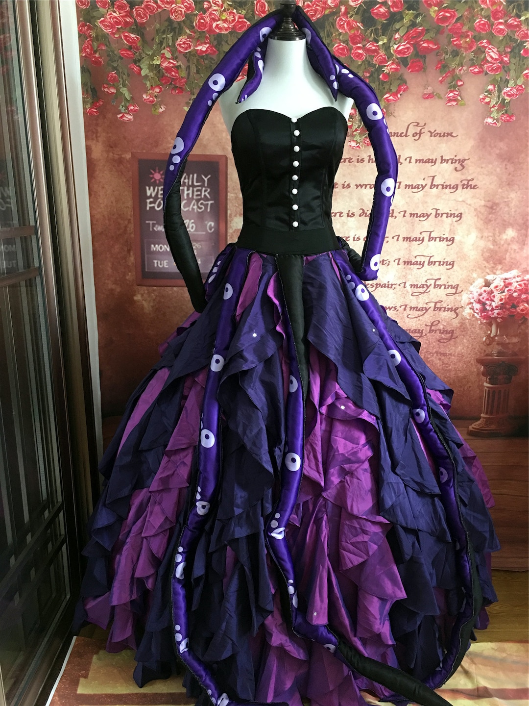 Ursula Costume With Tentacle Adult Halloween Costume - Etsy