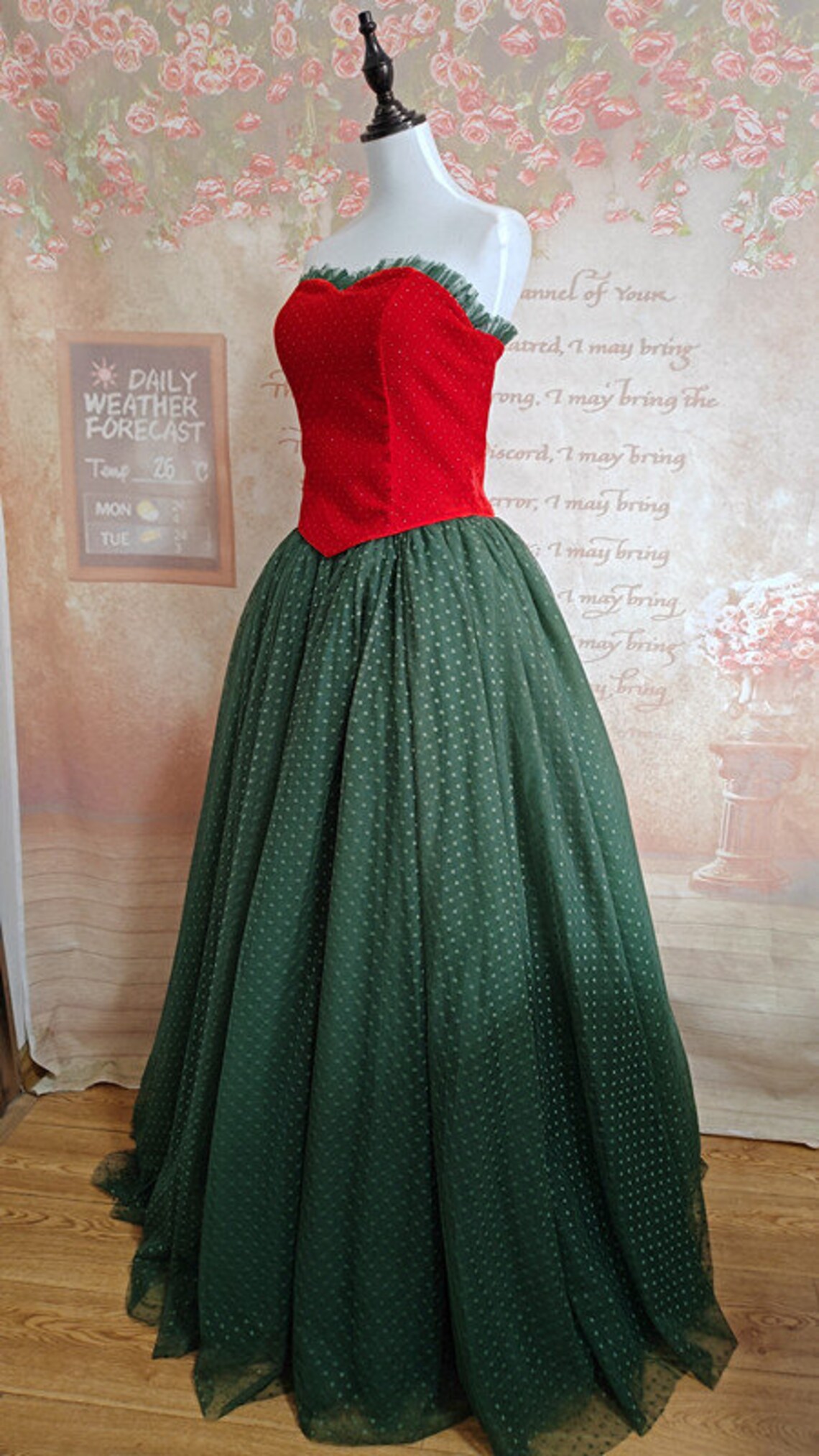 Red Green Martha May Whovier Cosplay Costume Christmas Dress - Etsy