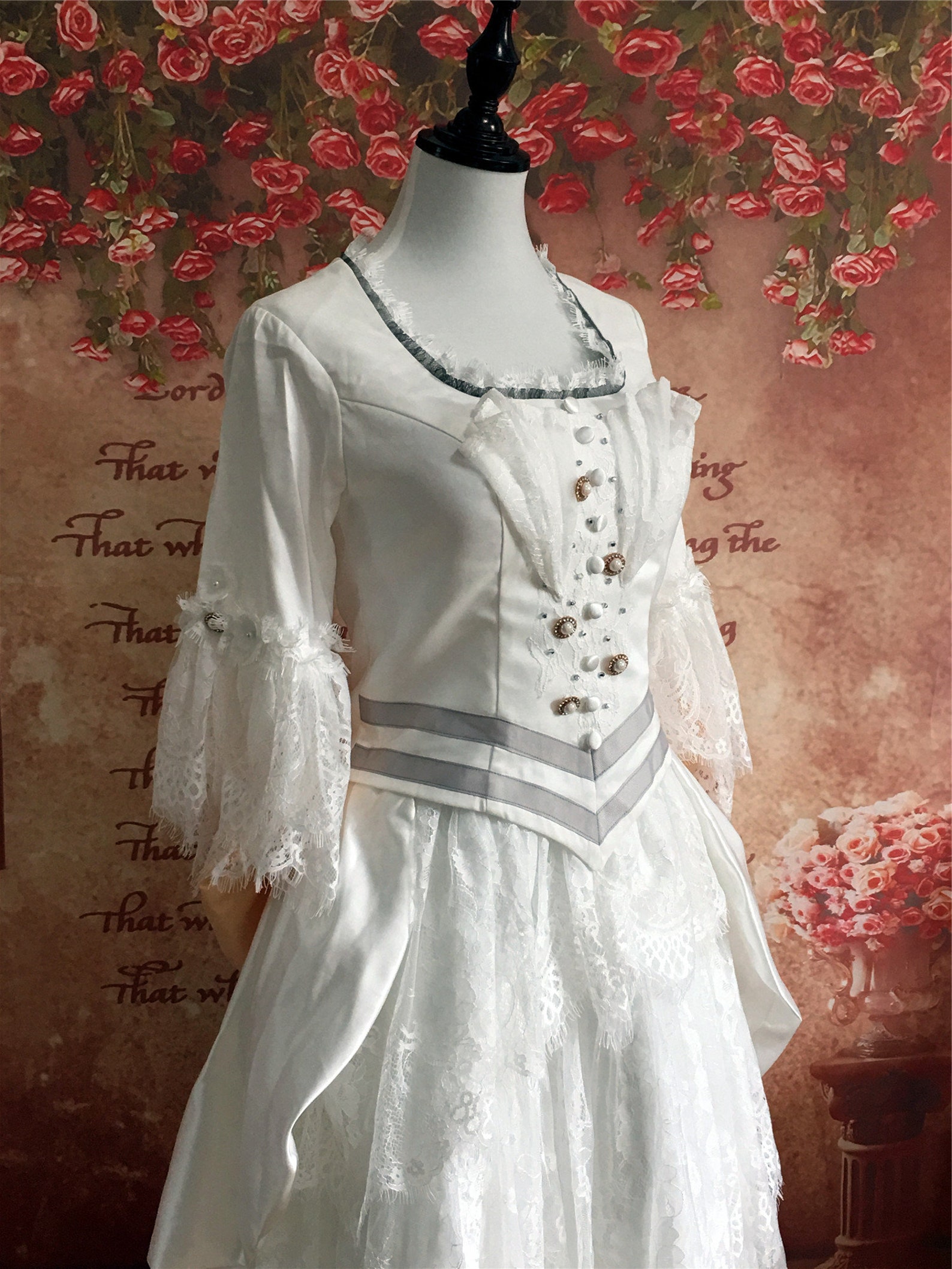 Christine Daae Cosplay Costume Wedding White Dress Phantom of the Opera ...