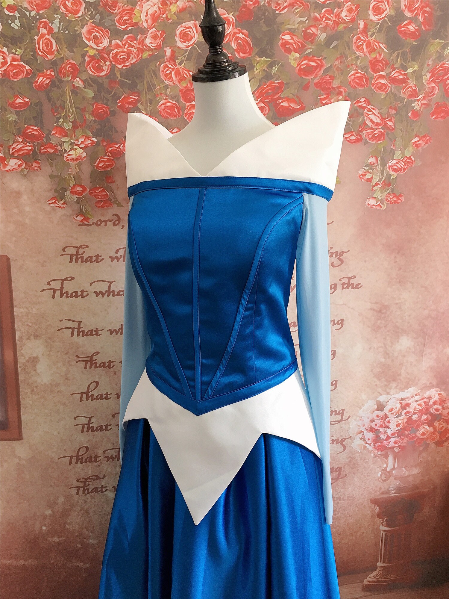Blue Princess Aurora Dress Cosplay Costume Sleeping Beauty - Etsy