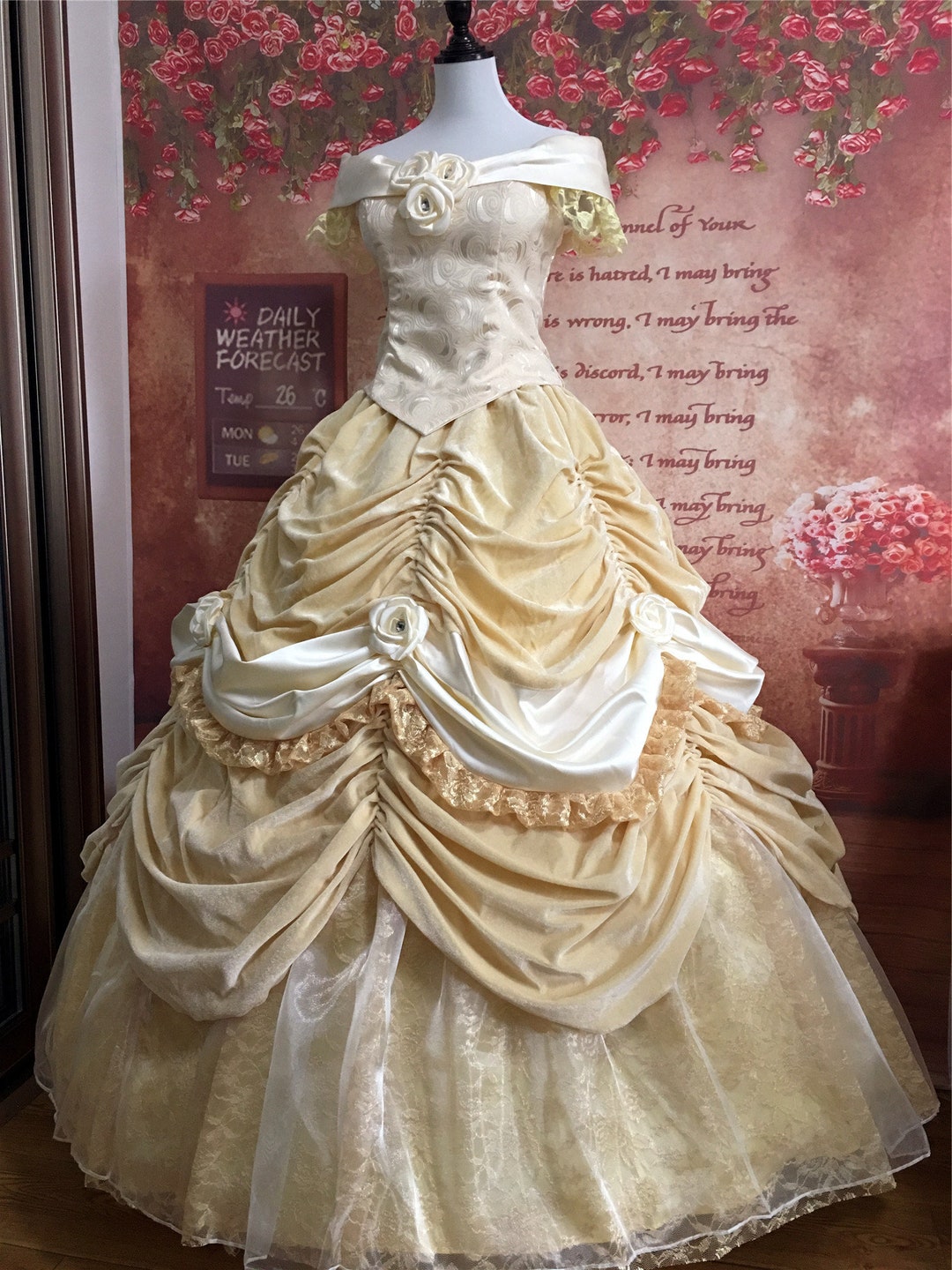 Belle Dress Belle Costume Cosplay Dress Adults - Etsy