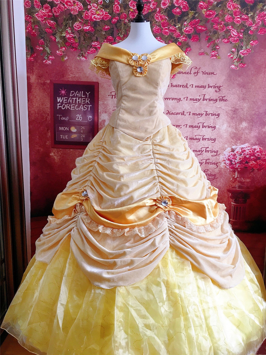 Belle Dress Adult Belle Cosplay Costume - Etsy